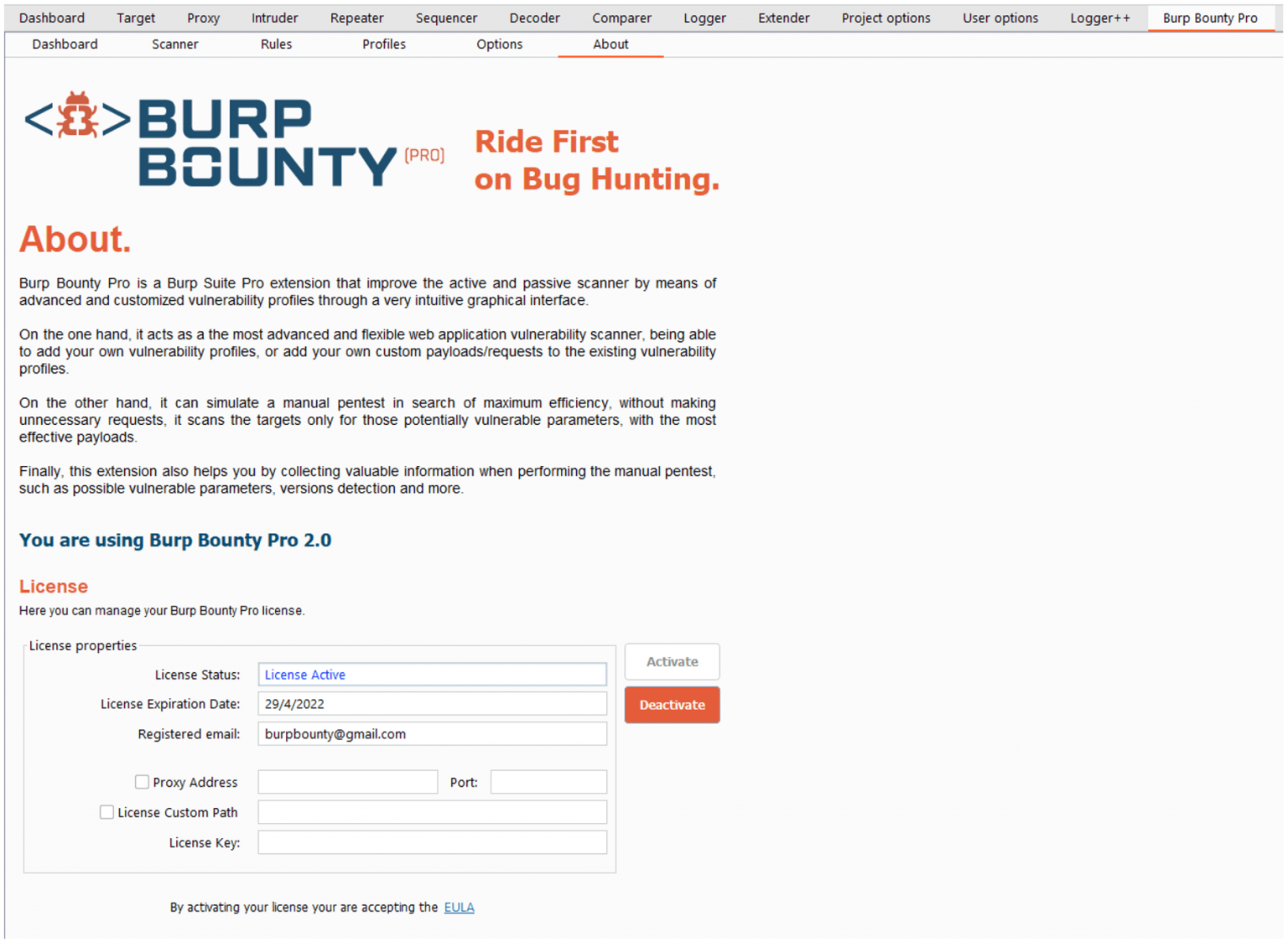 Documentation - Burp Bounty